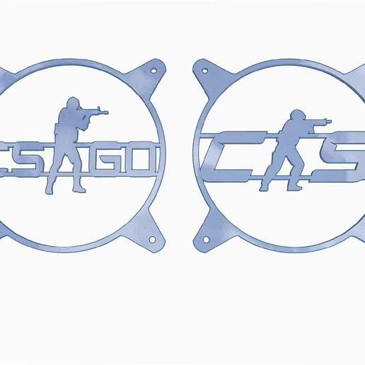 🐉 Placa/rejilla/tapa decorativa ventiladores 120mm PC - CS・Archivo STL ...