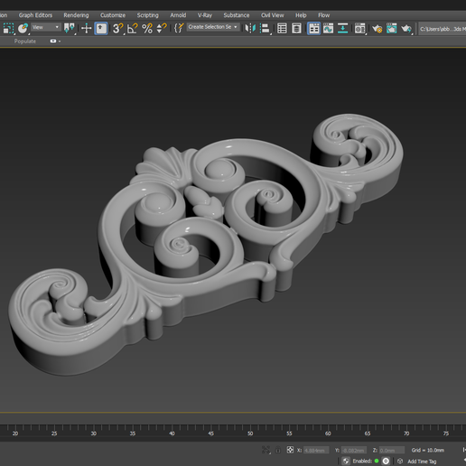 🪵 Corner decor wood Pattern CNC carving 1001・ STL File for 3D printing ...