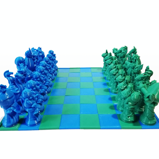 🌱 Grass Type pokemon chess pack・Free STL File for ・Cults