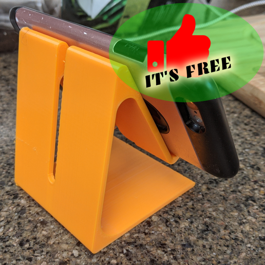 📞 Mobile Phone stand FREE・Free STL File for ・Cults