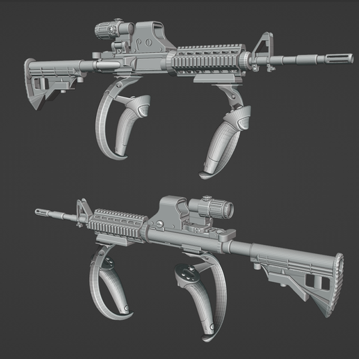 Файл STL Valve Index VR Gunstock - Magnetic Stock for Virtual Reality ...