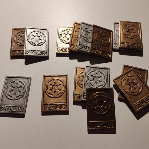 ⭐ Star Wars Imperial credit・ STL File for 3D printing・Cults