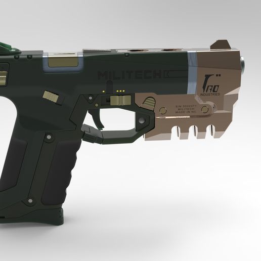 🔫 CYBERPUNK MILITECH M-10AF Lexington・ STEP File for ・Cults