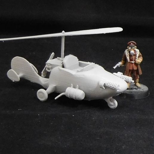 🎲 Pulp Era 28mm Scale Gyrocopter STL – Printable Aerial Vehicle for ...