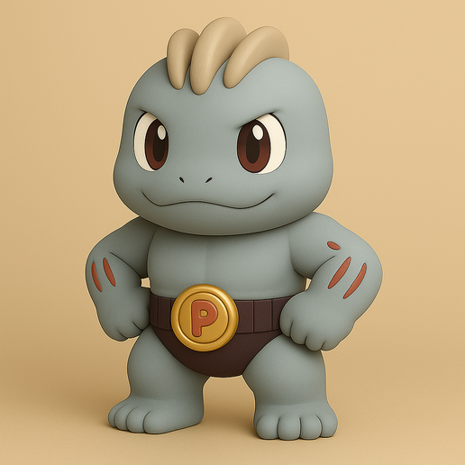 🐉 Pokemon Machop evolution pack x 4 units・Archivo STL para Impresión 3D ...