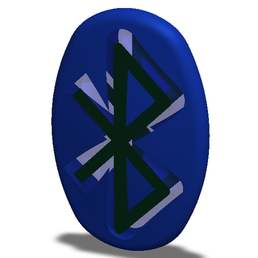 bluetooth logo 3d print