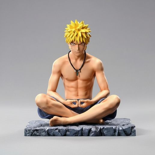 🥷 Naruto Zen Meditation Statue・ STL File for 3D printing・Cults