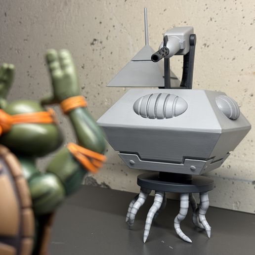 🤖 Technodrome Pyramid Robot・ STL File for 3D printing・Cults