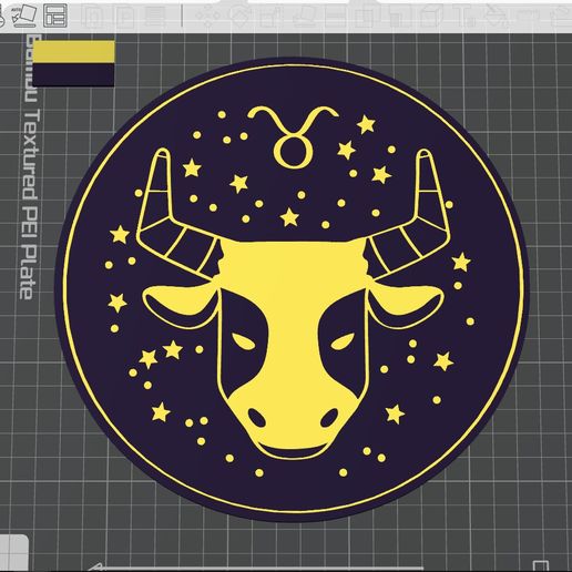 3D file Zodiac sign Taurus ♉ ・3D printer model to download・Cults