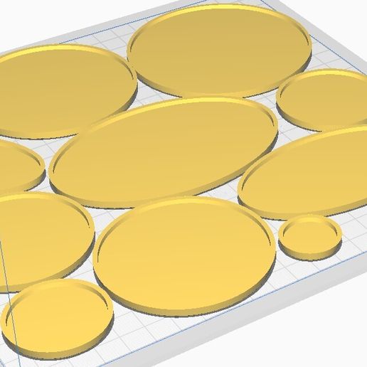 Free 3D file Plain bases set for miniature gaming 💀 ・Template to ...