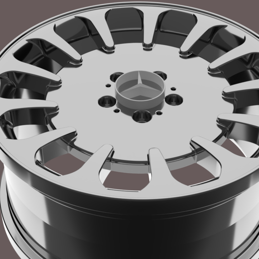 STL file MERCEDES RIM 3D MODELING STL 🚗 ・3D printer design to download ...