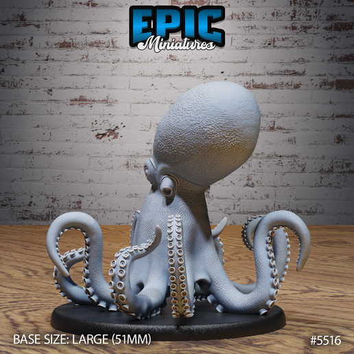 🐙 Giant Octopus ‧ DnD Miniature ‧ Tabletop Miniatures ‧ Gaming Monster ...