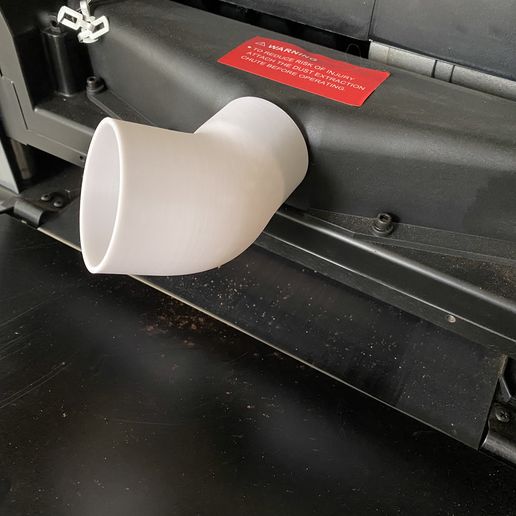 🌬️ Dust Port 45Deg ID 50 to 58mm・Free STL File for 3D printing・Cults