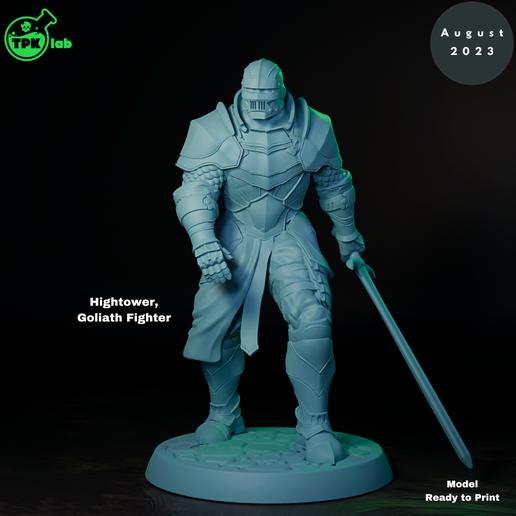 🪖 Edward Hightower, Goliath Fighter with Helmet・ 3D File for 3D ...