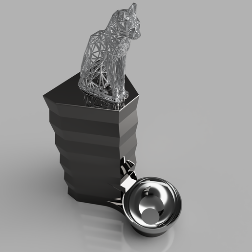 STL file Cat auto feeder for 120mm bowls 🐱 ・3D printer model to ...