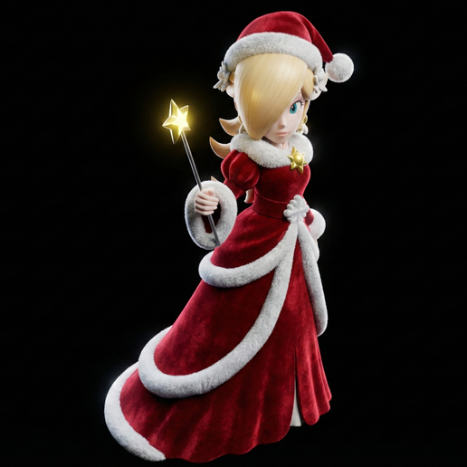 👸 Princess Rosalina, super Mario Galaxy・Free STL File for 3D printing・Cults