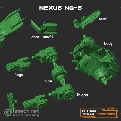 🧑‍ ️ NEXUS mech・ 3D File for 3D printing・Cults