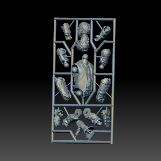 👫 Alex Jones Action FIgure・ OBJ File for 3D printing・Cults