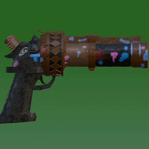 Archivo STL Jinx'es gun without wrap 🔫 ・Modelo de impresión 3D para ...