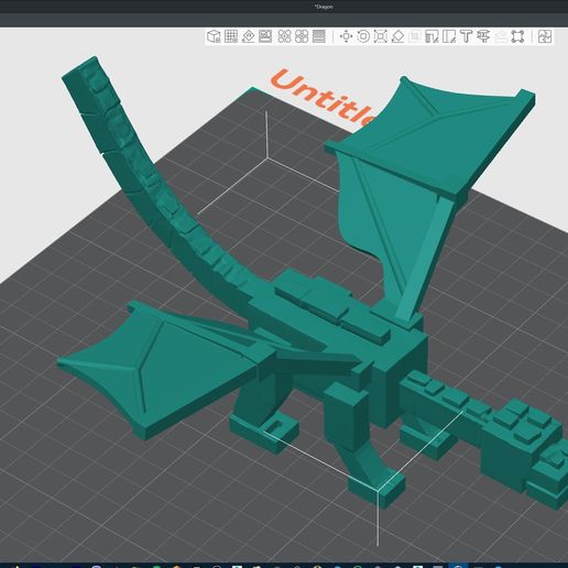 🐉 Minecraft-Inspired Stylized Blocky Dragon 3D print STL model・ STL ...