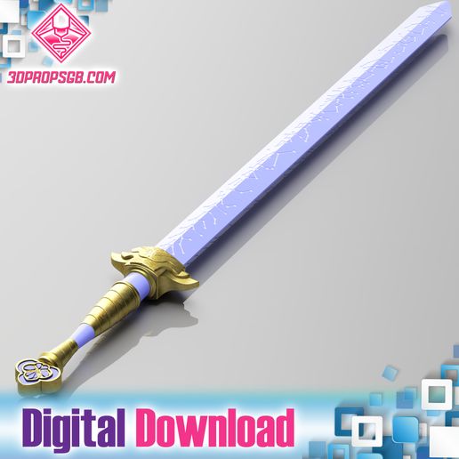 🗡️ K-Pop Demon Hunters: Rumi's Sa-In-Geom Sword・ STL File for 3D ...