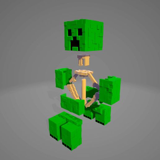 🤯 Exploding Creeper - (Minecraft)・ STL File for 3D printing・Cults