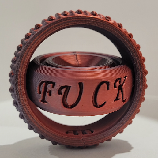 👌 FU Gyro Fidget Spinner・Free STL File for 3D printing・Cults