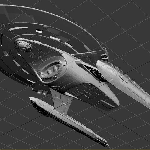 OBJ file Federation - Kensah -Class Cruiser 🖖 ・3D print model to ...