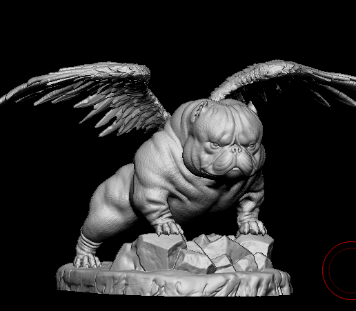 🐕 exotic bully model with wings・ STL File for ・Cults