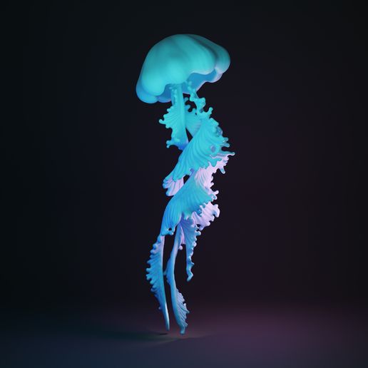 how to make a 3d jellyfish model