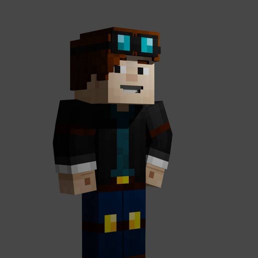🥽 Dantdm goggles from minecraft story mode・ OBJ File for 3D printing・Cults