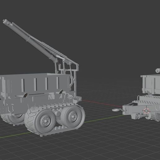 🚐 m58 mine cleaning line charge MCLIC on on tracked trailer 35 th scale ...