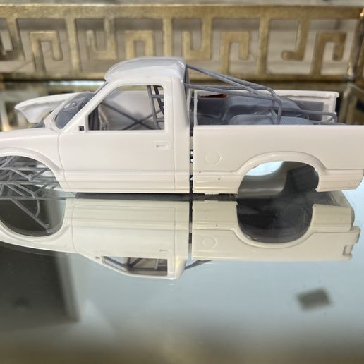 🖼️ 1995 AMT SONOMA GMC PICKUP double frame rail outlaw drag racing 1/25 ...