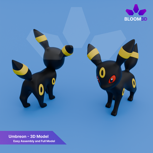 STL file Umbreon - Pokemon Art 🐉 ・3D printing model to download・Cults
