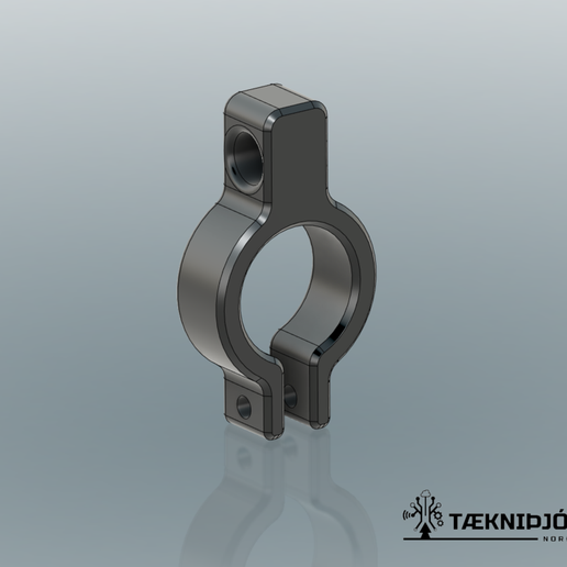 🗜️ 35mm Pipe Clamp For Rope・Free 3D File for ・Cults