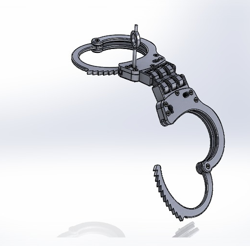 🔒 Hinged Handcuffs | Realistic・Free STL File for ・Cults