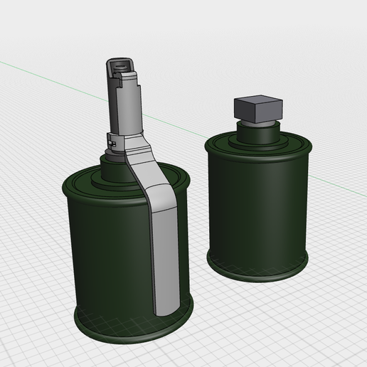 🪖 RG42 Grenade with UZRGM fuze・ 3D File for 3D printing・Cults