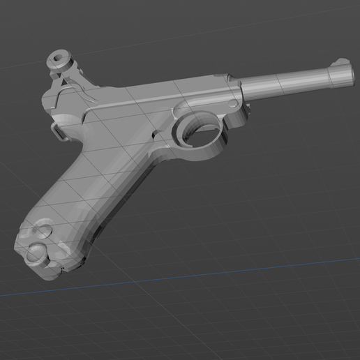 STL file German Luger P08 pistol digital model material-2 🔫 ・Design to download and 3D print・Cults