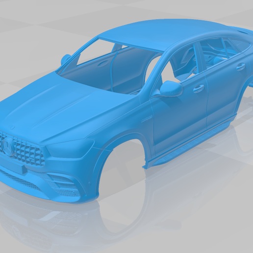 🚗 Mercedes-Benz GLE63S AMG Coupe 2024 - Body Car STL Model・ 3D File for ...