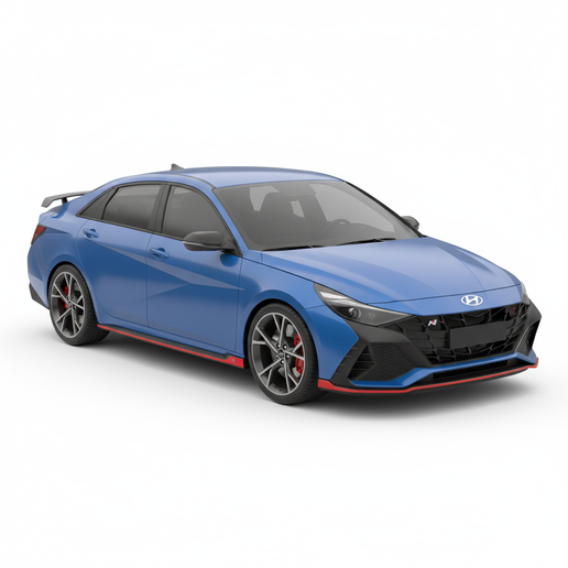 🚗 Single STL Hyundai Elantra N - car, vehicle, automobile, race car ...