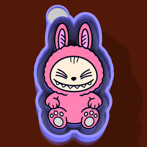 👾🪑 Chill Labubu – Freshie, Keychain, Resin & Candle Mold・ STL File for ...