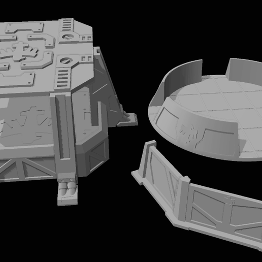 🎲 Galactic Exterminators Defensive Positions Terrain・ 3D File for 3D ...