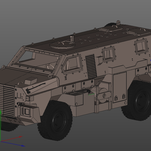 🚗 THALES BUSHMASTER・ STL File for 3D printing・Cults