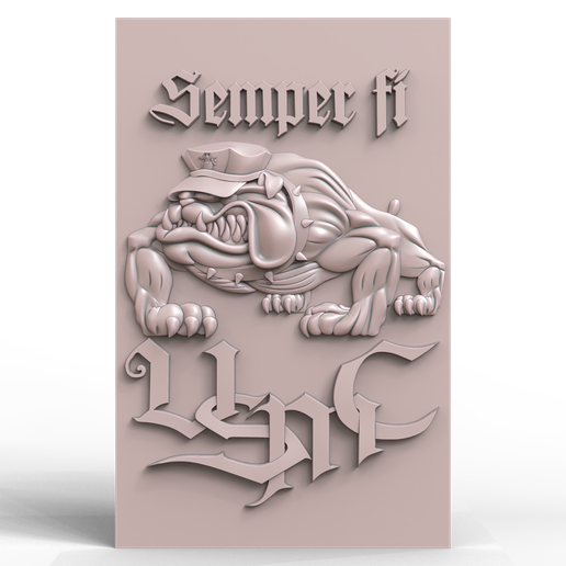 📁 3D Model STL File for CNC Router Laser & 3D Printer USMC 14・ 3D File ...