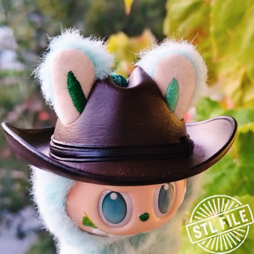 🤠 Labubu Cowboy hat・ STL File for 3D printing・Cults