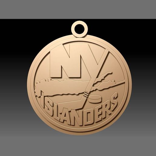 3D file NHL new york islanders keychan shield color printable 🆕 ・3D ...