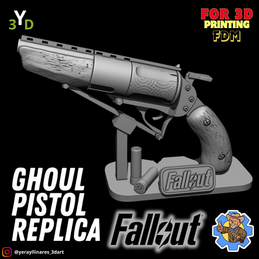 🎮 Fallout Ghoul Revolver Replica - A Treasure of the Wasteland for 3D ...