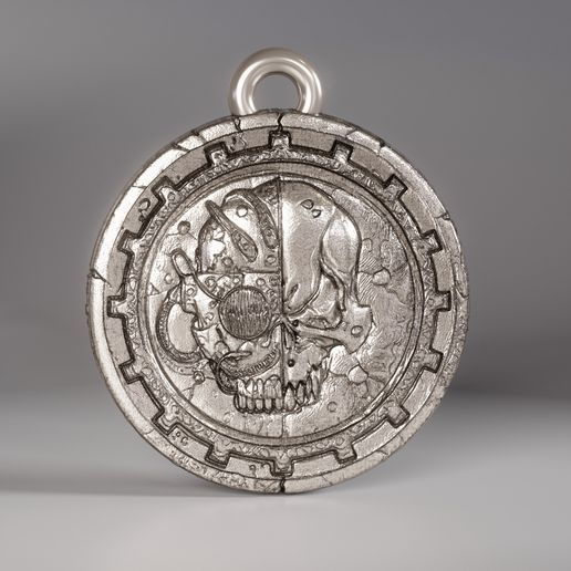 👾 Tech-Priest Cult Pendant – Adeptus Mechanicus Inspired STL・ STL File ...
