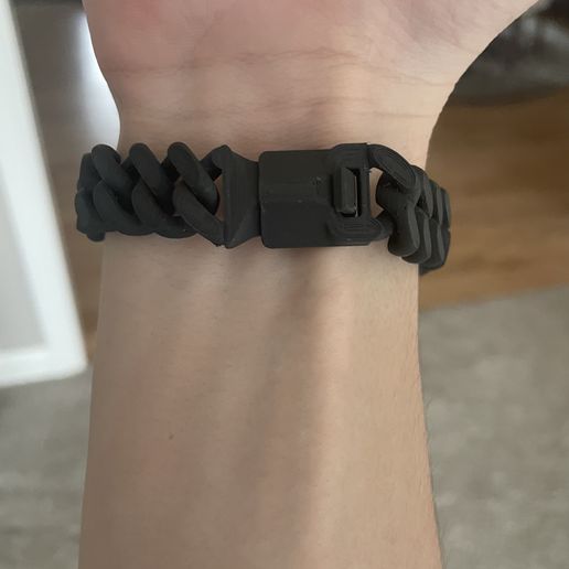 🔗 Cuban Link Bracelet with Clip・ STL File for 3D printing・Cults