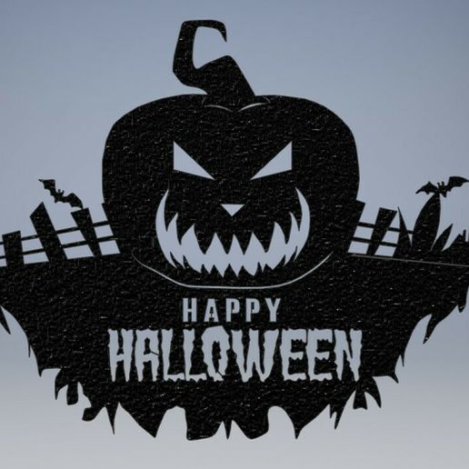 Free STL file halloween pumpkin 2d 🎃 ・3D printable model to download・Cults